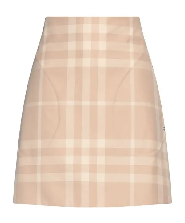 Burberry Signature Print Flared Mini Skirt