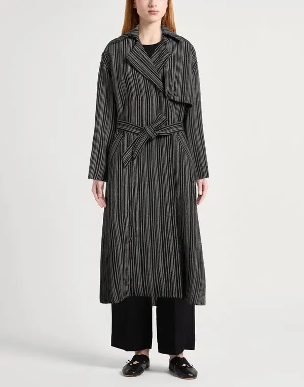 Rag & Bone Striped Wool Trench Coat