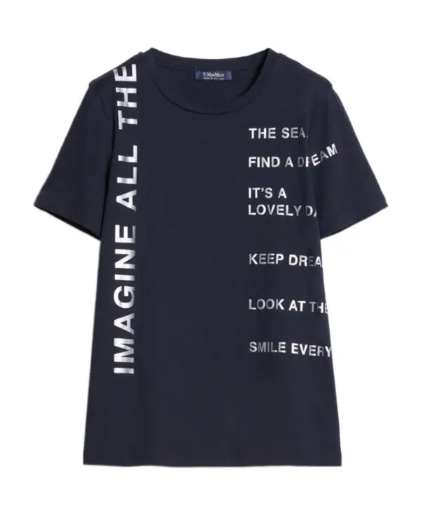 Max Mara Plain Knitted T-shirt - Black