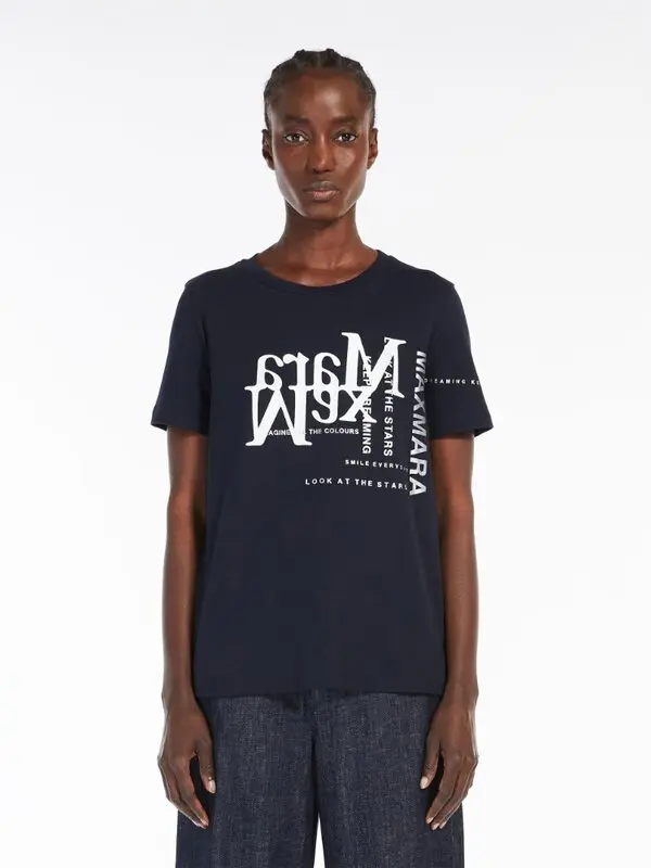 Max Mara Plain Knitted T-shirt - Black