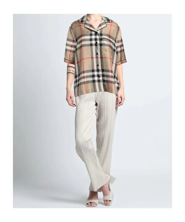 Burberry Plaid Short Sleeve Shirt