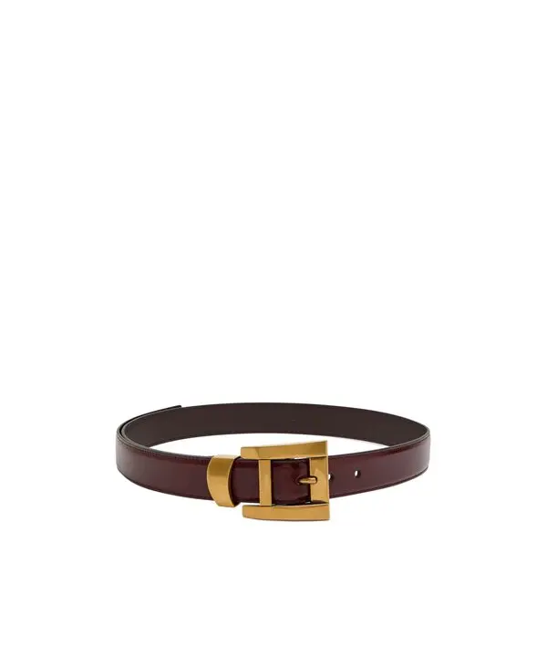 Versace Glossed Leather Belt