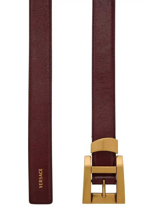 Versace Glossed Leather Belt