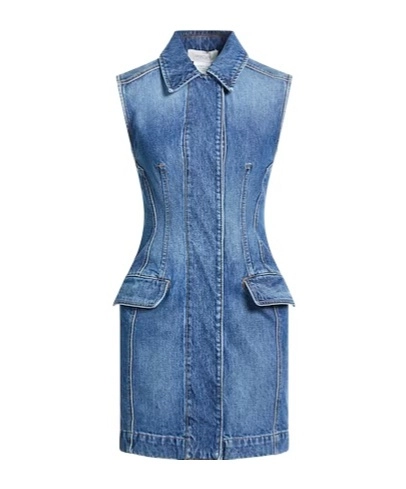 Sportmax Sleeveless Collared Fitted Dress With Flap Pockets