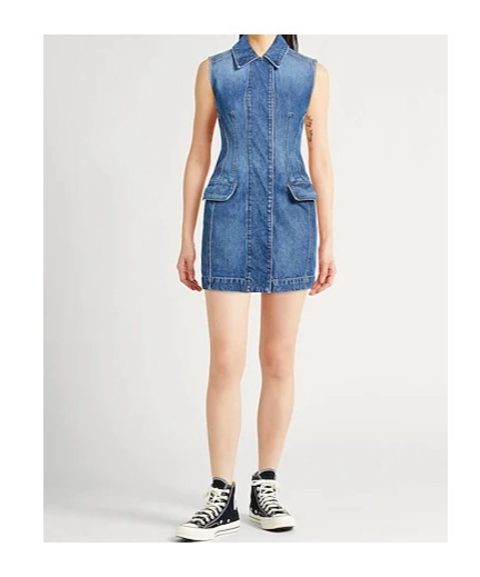 Sportmax Sleeveless Collared Fitted Dress With Flap Pockets