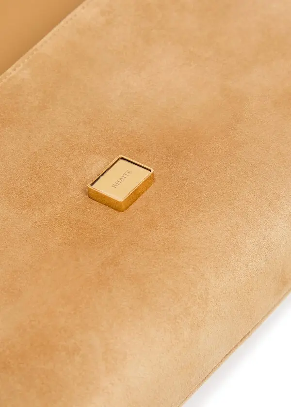 Khaite Audrey Suede Clutch