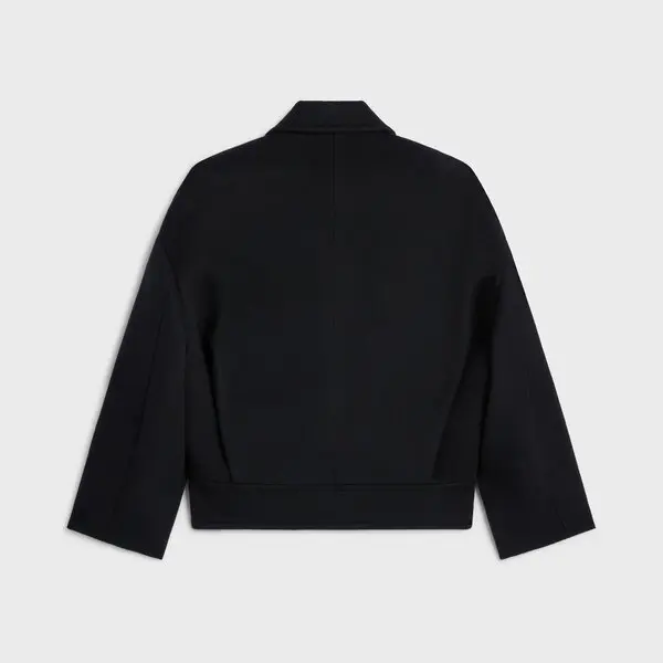 Celine Double-face Wool Cashmere Jacket With Triumphal Embroidery