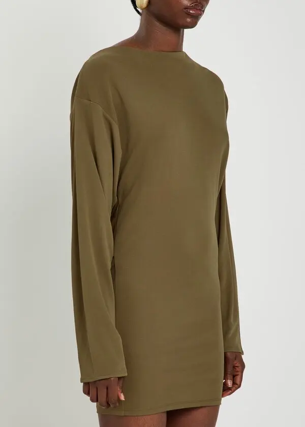Jacquemus La Robe Mistral Cowl-back Woven Mini Dress