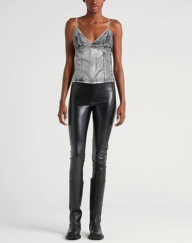 DIESEL® Tie-dye Denim Sleeveless V-neck Top