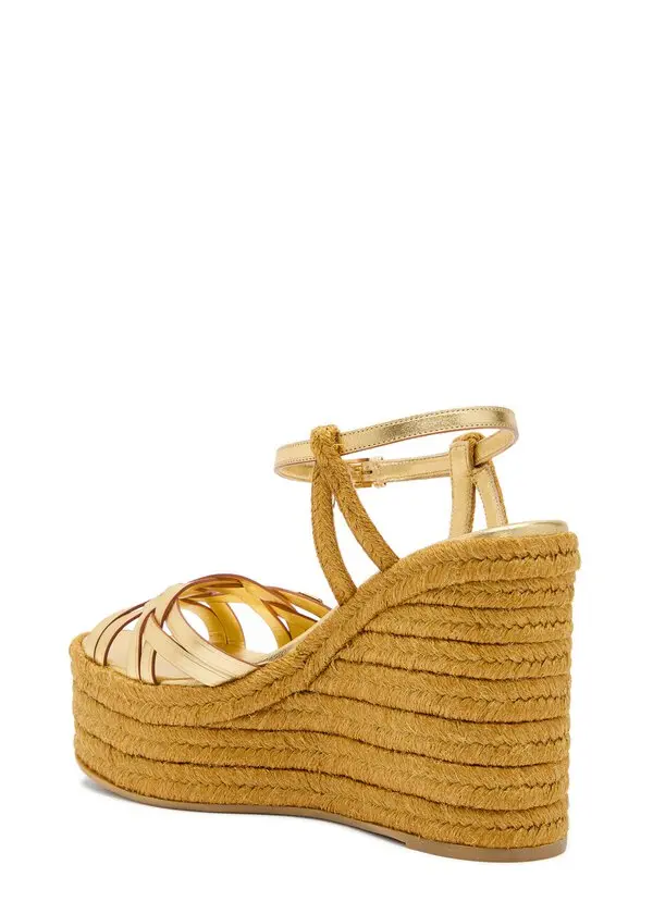 Valentino Garavani Thick-soled Straw Sandals