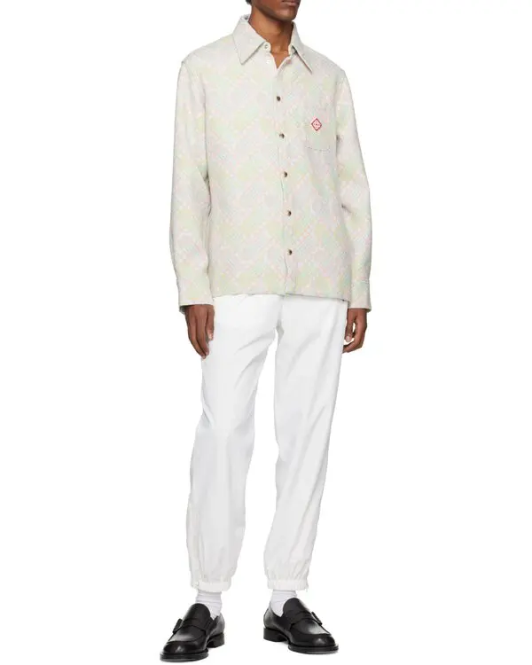 Casablanca Logo-appliqué Monogram-jacquard Jacket