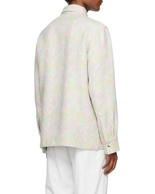 Casablanca Logo-appliqué Monogram-jacquard Jacket