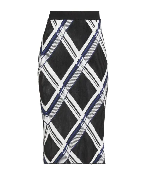 Burberry Plaid Midi Skirt