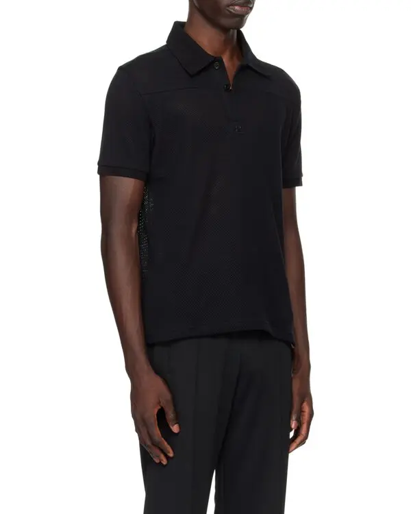 COURREGES Courrèges Ac Mesh Short-sleeved Polo Shirt