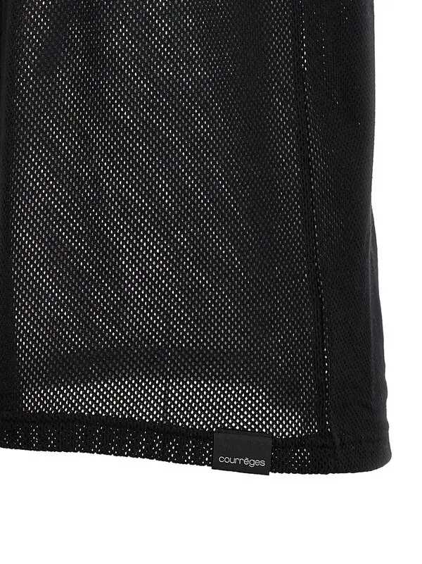 COURREGES Courrèges Ac Mesh Short-sleeved Polo Shirt