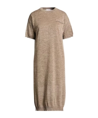 Brunello Cucinelli Short-sleeved Midi Dress