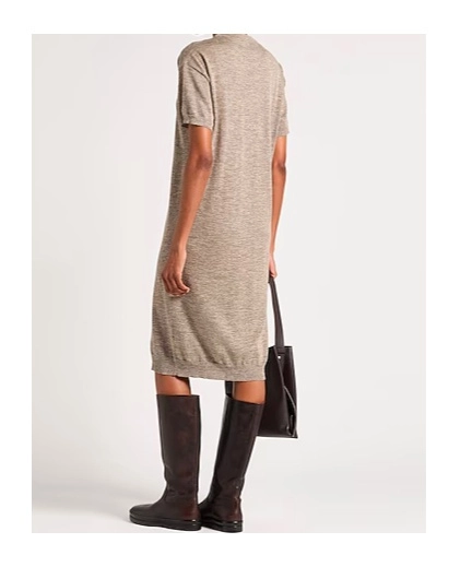 Brunello Cucinelli Short-sleeved Midi Dress