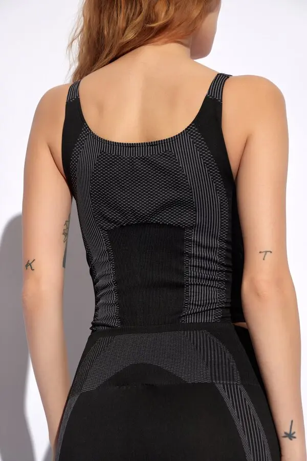 MISBHV Logo-embroidered U-neck Bodysuit