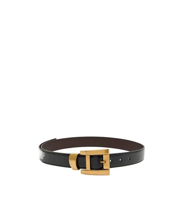 Versace Glossed Leather Belt