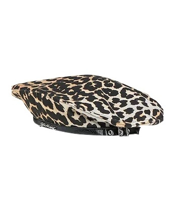 GANNI Leopard Print Beret