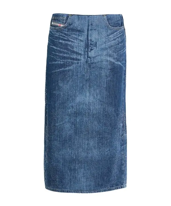 DIESEL® Stylish Medium Denim A-line Skirt