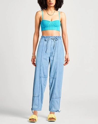 Rag & Bone Light-colored Denim Drawstring Pants
