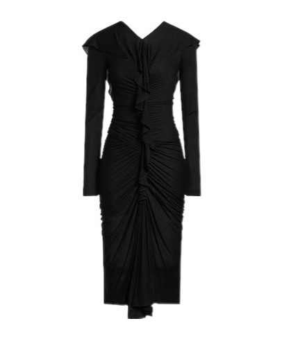 Burberry V-neck Midi Dress