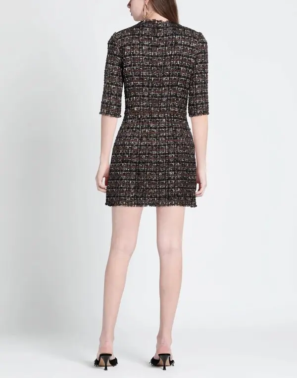 Dolce & Gabbana Multicolor Tweed Dress