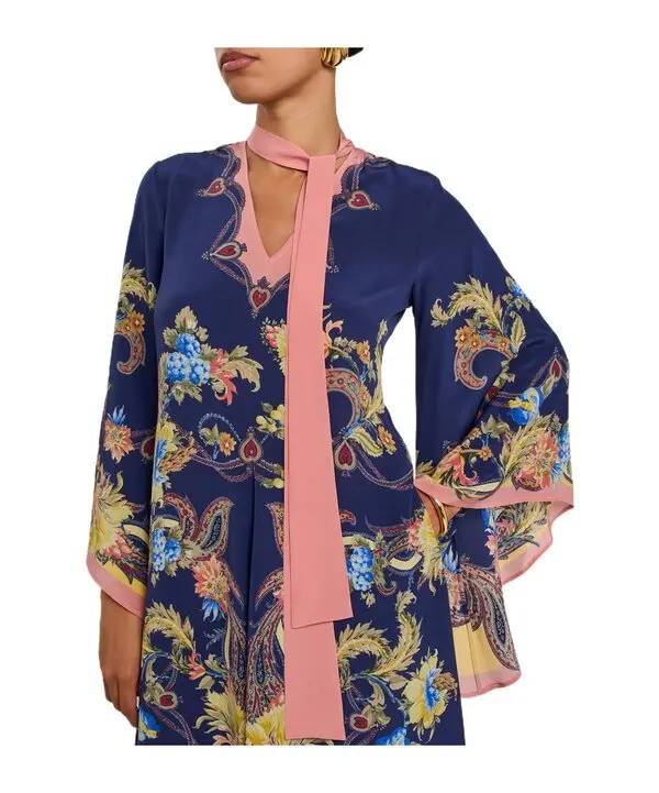 Etro Printed Silk Maxi Dress