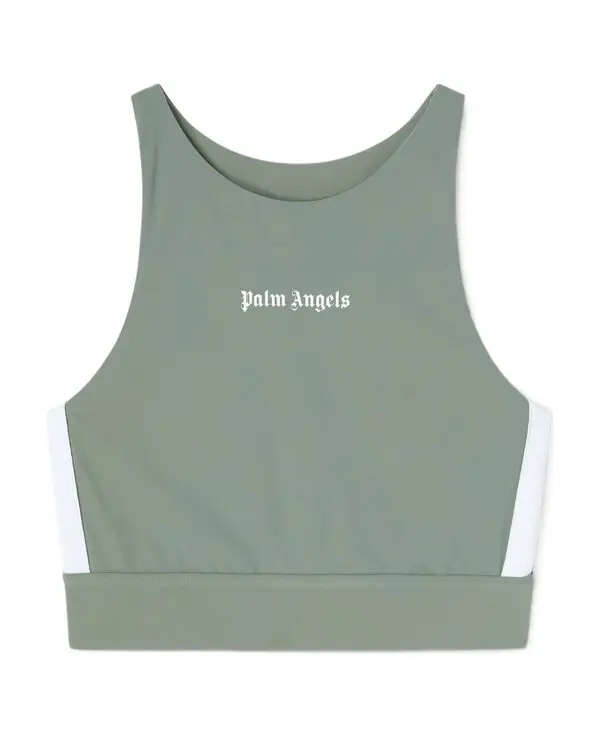 Palm Angels Logo-print Round Neck Tank Top