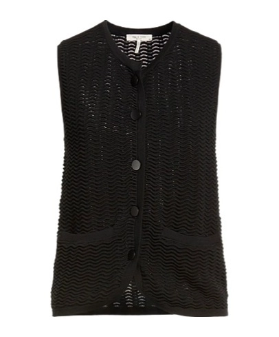 Rag & Bone Solid-color Knitted Waistcoat