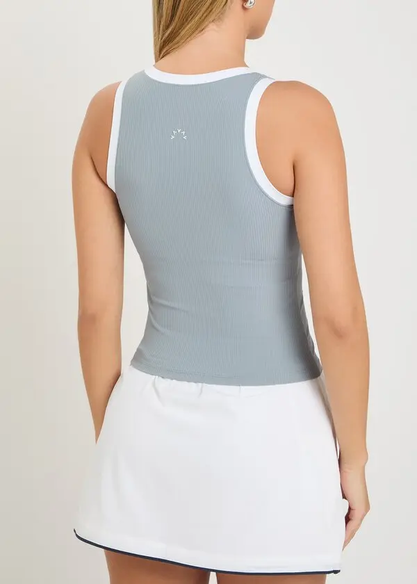 Varley Slim-fit V-neck Ribbed Camisole With Built-in Chest Pad