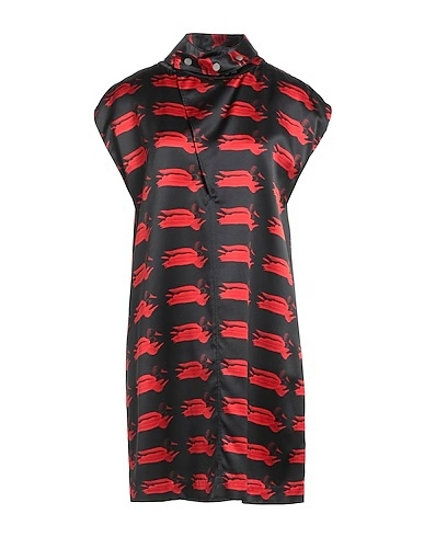 Burberry Short Sleeve Printed Dress - Black