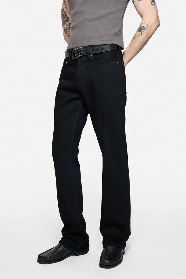 Acne Studios Button Detailed Flared Jeans