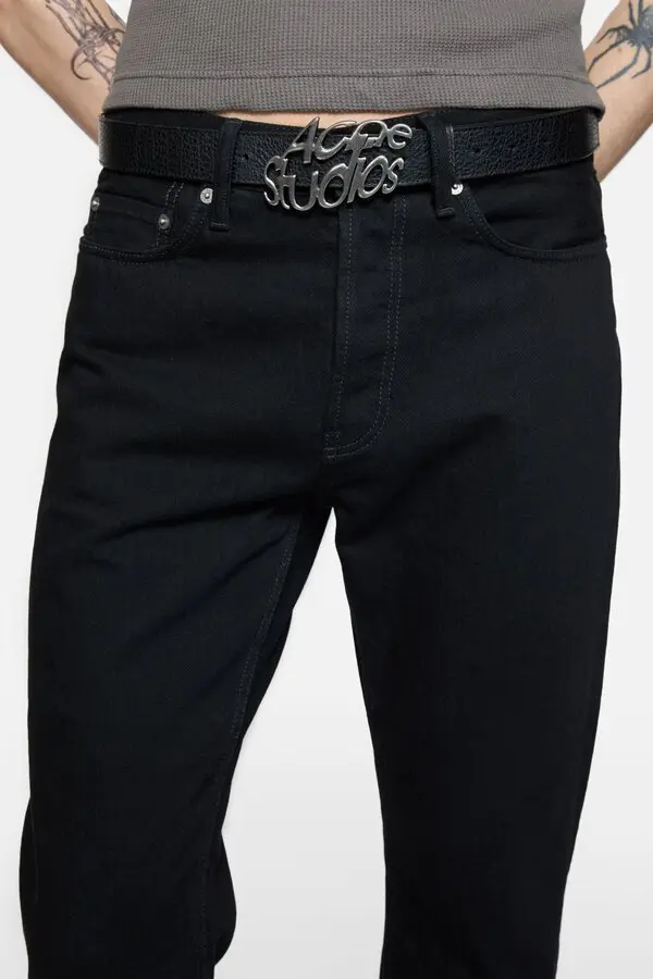 Acne Studios Button Detailed Flared Jeans