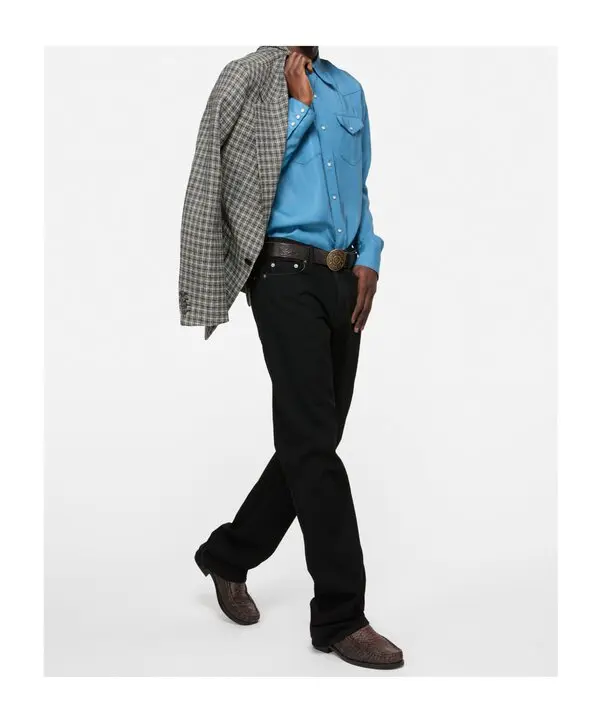Acne Studios Button Detailed Flared Jeans