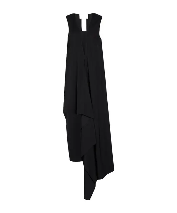 Sportmax Sleeveless Deep V-neck Asymmetrical Dress