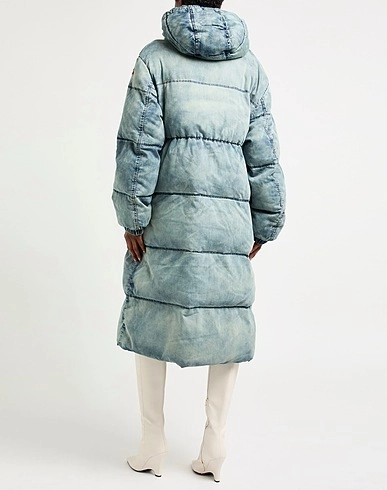DIESEL® Denim Padded Hooded Cotton Jacket