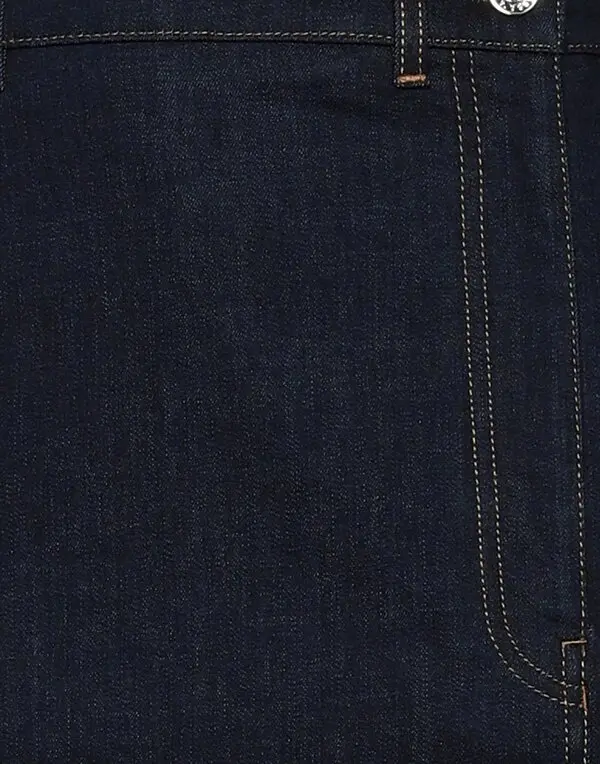 Dolce & Gabbana Dark Wash Denim Flared Skirt