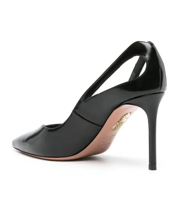 AQUAZZURA Sheeva Pointed-toe Cut-out Detailed Pumps