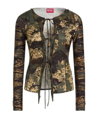 DIESEL® Camouflage Long-sleeved T-shirt