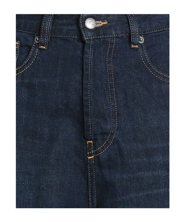 DIESEL® Wide-leg Dark Wash Denim Trousers - Black