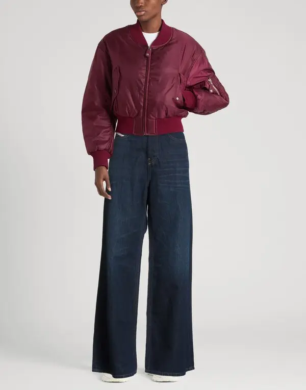 DIESEL® Wide-leg Dark Wash Denim Trousers - Black