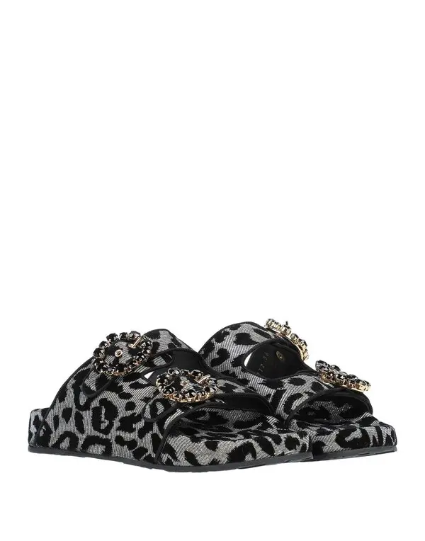 Dolce & Gabbana Leopard Print Embellished Sandals
