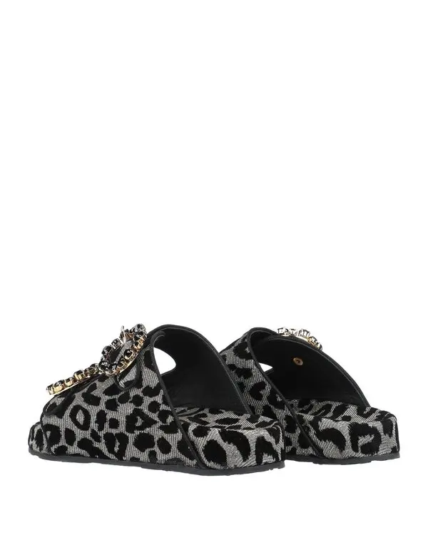 Dolce & Gabbana Leopard Print Embellished Sandals