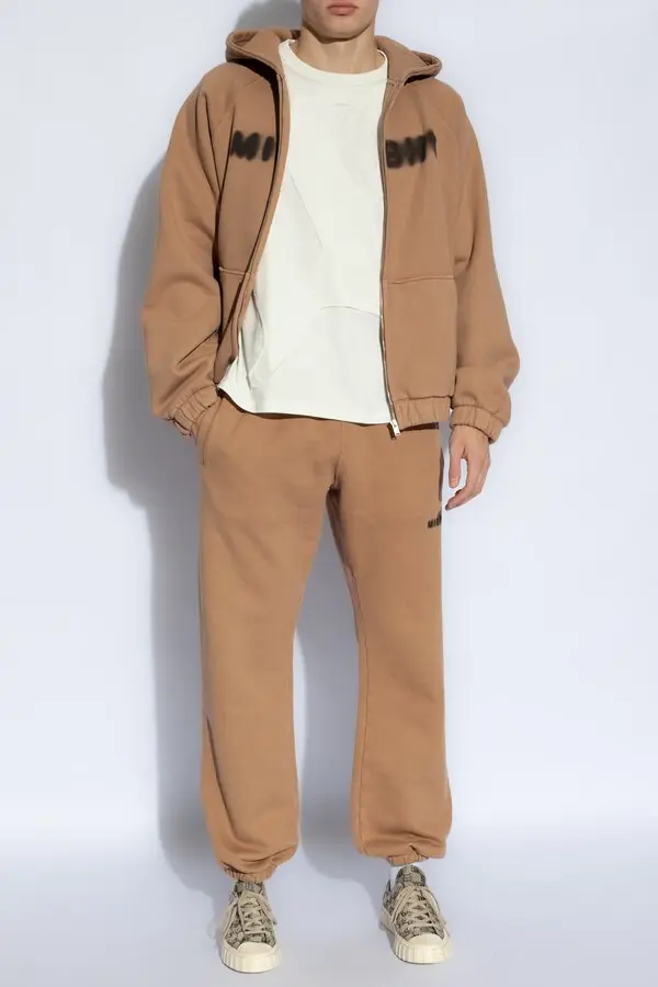 MISBHV Logo-printed Tapered Leg Track Pants