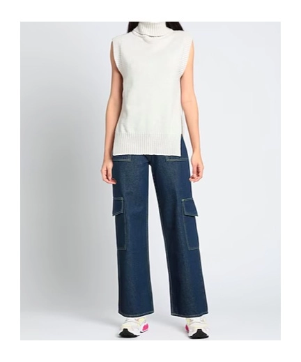 GANNI Straight-leg Cargo Jeans With Contrast Stitching