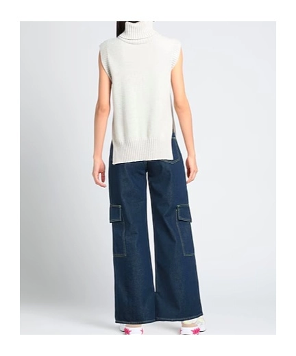 GANNI Straight-leg Cargo Jeans With Contrast Stitching