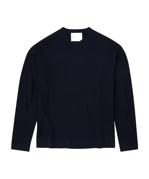 Closed Crew-neck Fine-knit Jumper