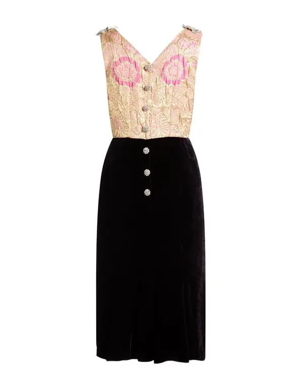 Dolce & Gabbana Velvet Sleeveless Dress